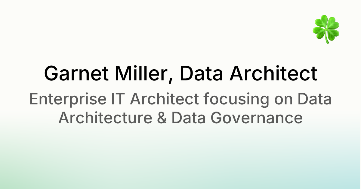 Garnet Miller, Data Architect | Happenstance