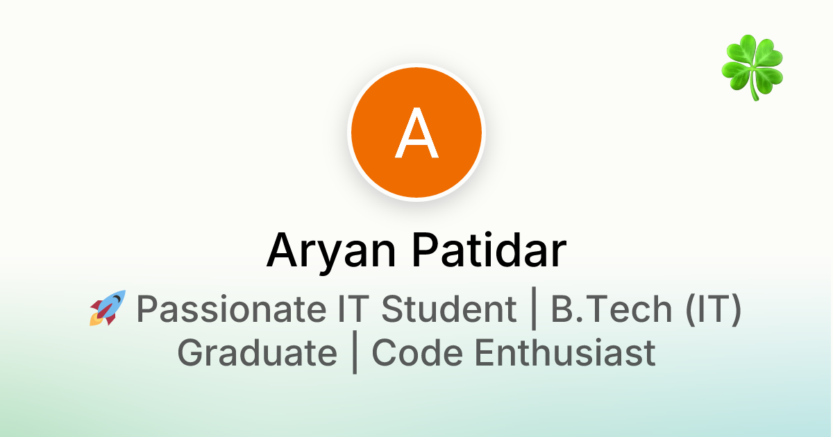 Aryan Patidar | Happenstance